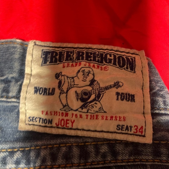 True Religion | Shorts | True Religion Blue Denim Jeans With Iconic ...